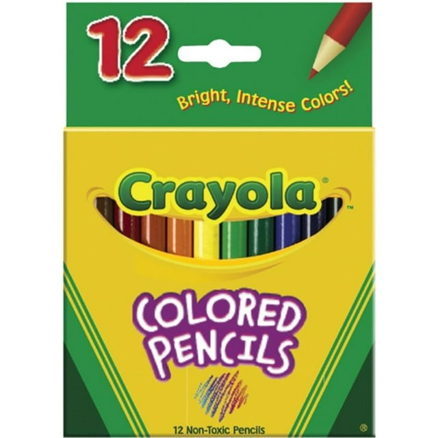 Crayola Colored Pencils, Short, 12 Ct (2 Pack) (Bundle) - Walmart.com