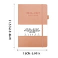 2026-2027 Bilingual Planner Notebook A5 Size – Daily Weekly Monthly ...
