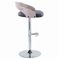 Contemporary Swivel Bar Stools Set of 3, Adjustable Counter Stools with ...
