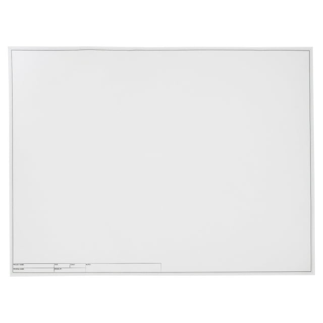 Vellum Paper Sheets with Engineer Title Block, Translucent Tracing ...