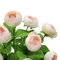Mainstays Indoor Artificial Flower Ranunculus Bush, Lt Pink Color ...