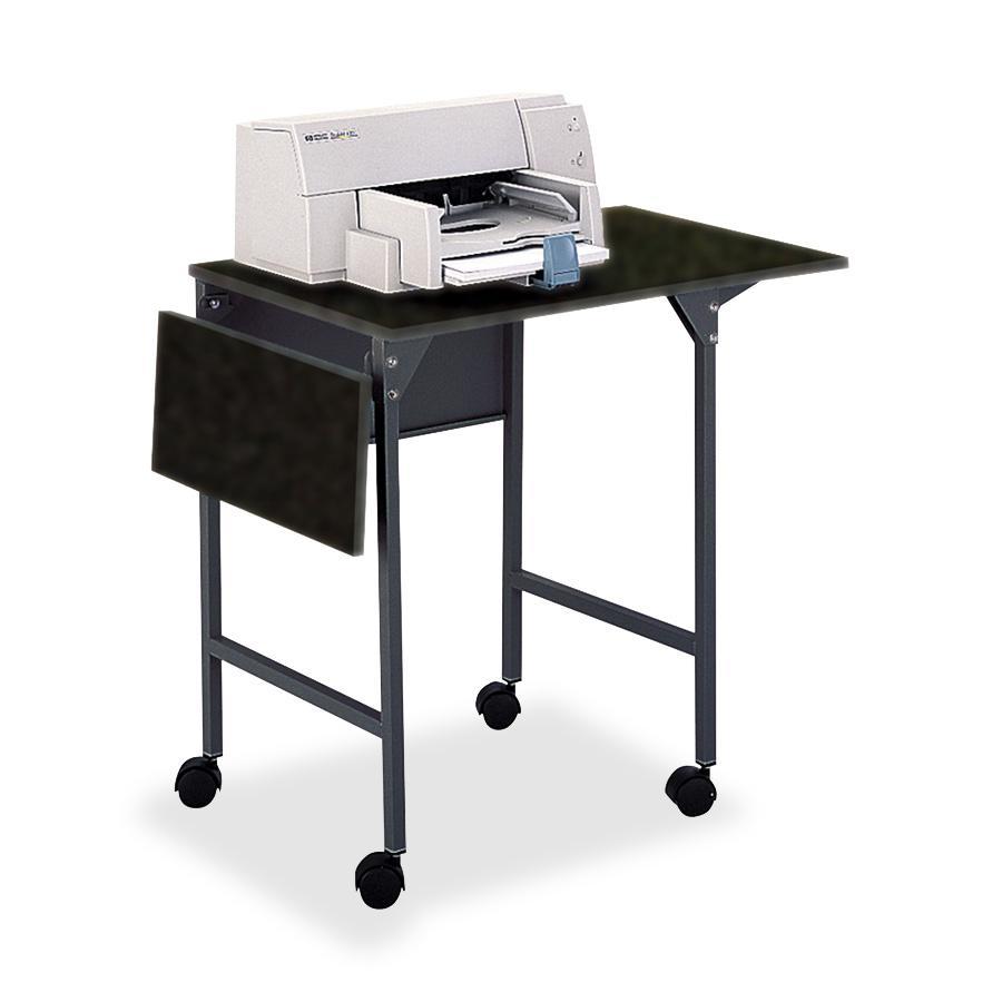 Safco Machine Stand with Drop Leaves in Black - Walmart.com
