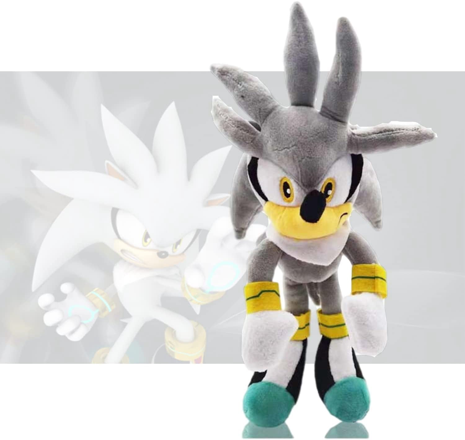 Sonic The Hedgehog Plush 14-Inch Modern Sonic Collectible Toy Grey ...