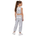 Haitryli Kids Shiny Jazz Disco Outfits Hip Hop Dance Shorts Sets Cheer ...