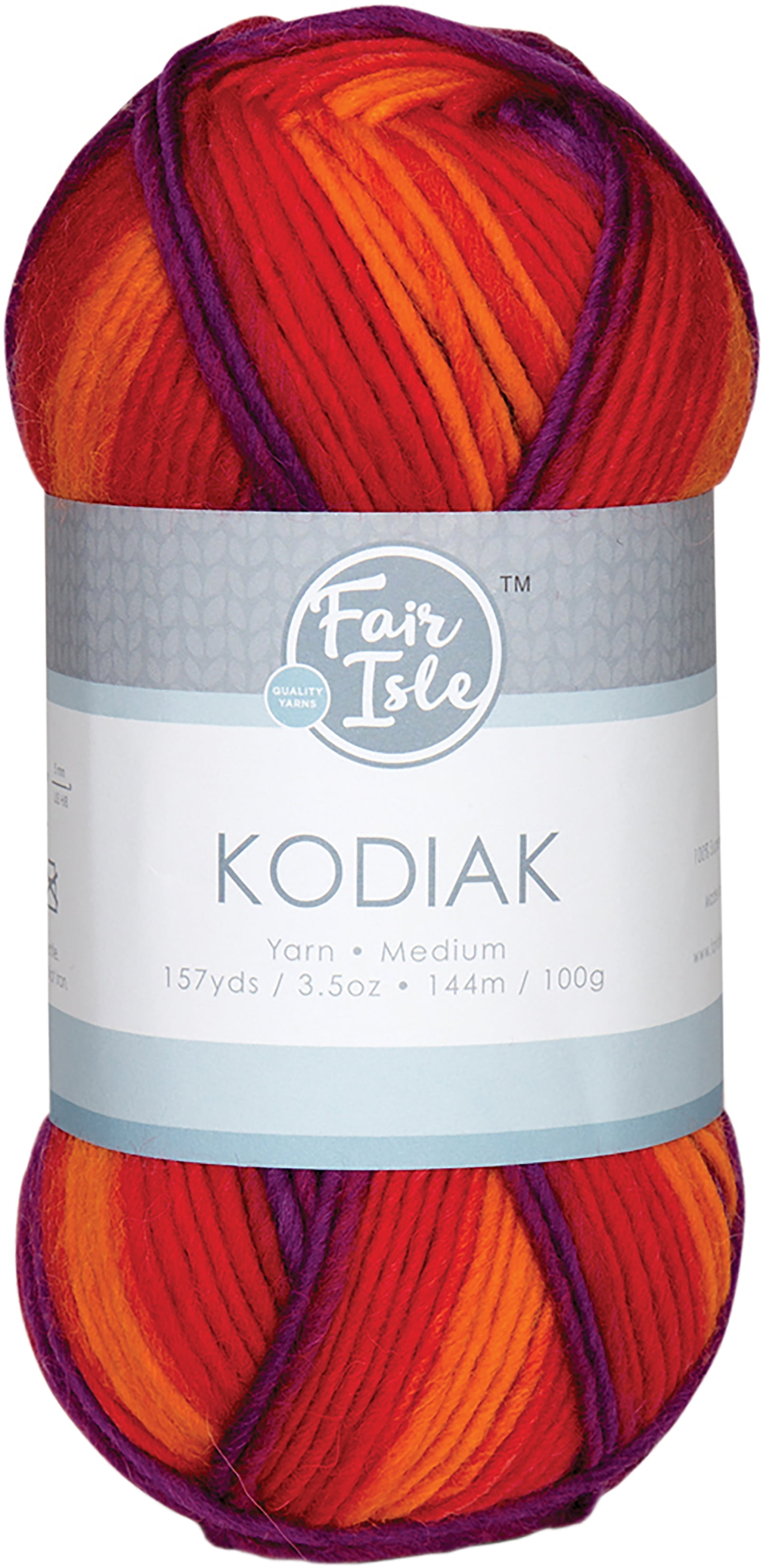 Fair Isle Kodiak Space Dye Yarn-Sundown - Walmart.com
