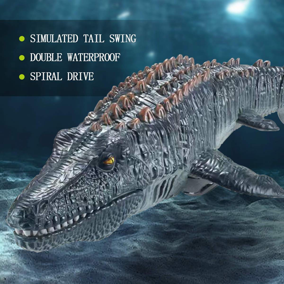 Buy Fyeme RC Mosasaurus Toy, Dinosaur Toys for Kids, Electric Animal ...