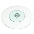 Miumaeov Round Tempered Glass Turntable Dining Table Centerpiece Large ...