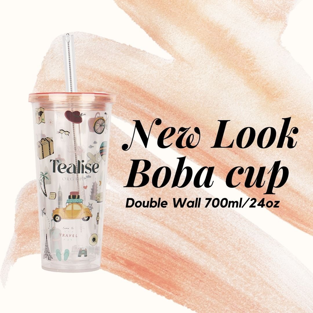 Click here for Tealise Bubble Tea 24oz 700ml Double Wall Reusable... prices