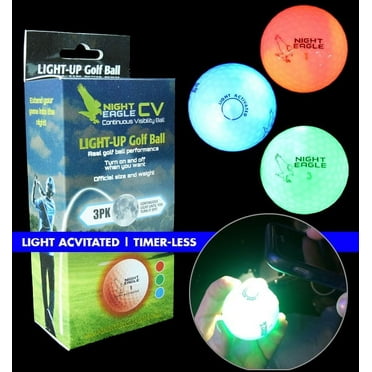 GoSports Light Up LED Golf Balls 12 Pack - Impact Activated with 10 ...