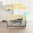 Stainless Steel Litter Box With Scoop, ONE PIX High Sided Open Top Cat ...