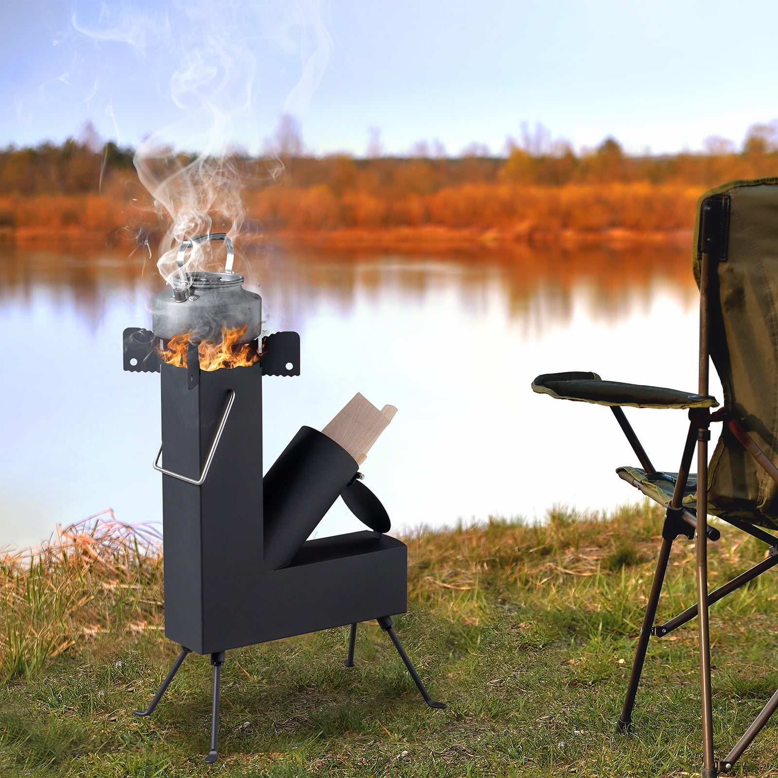 Click here for Ktaxon Portable Rocket Stove  Wood Burning Camping... prices