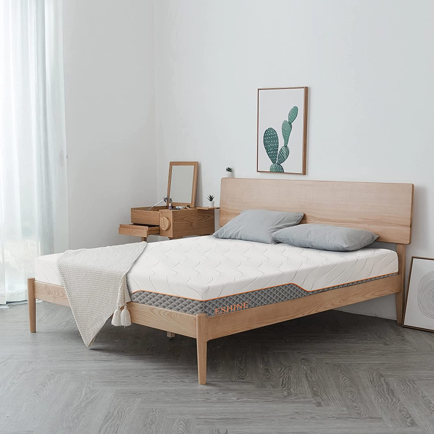 ESHINE 12 Inch Hybrid Memory Foam Mattress for adjustable bed, Queen ...