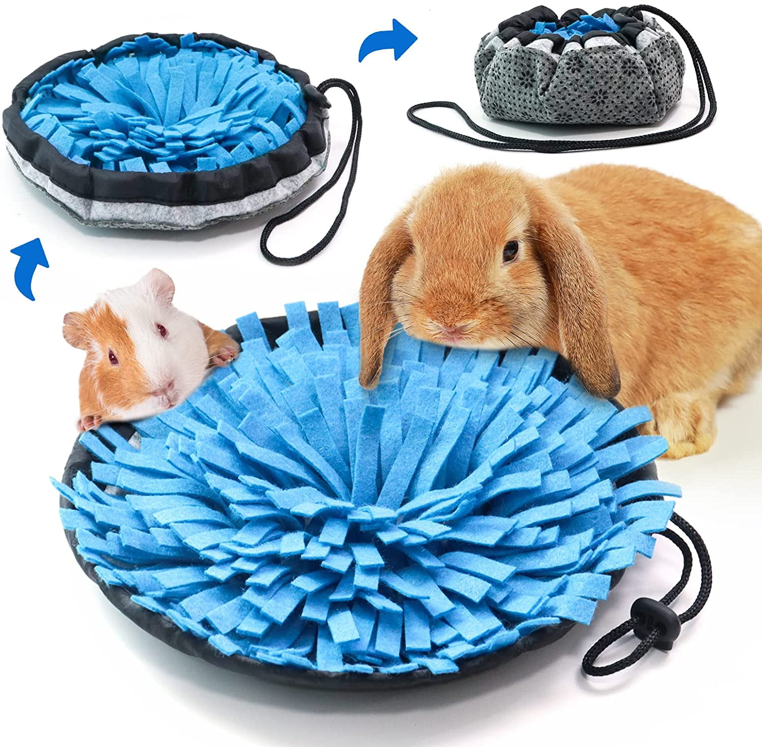 Rabbit Foraging Mat Toys, for Bunny Guinea Pigs Hamster Chinchillas ...