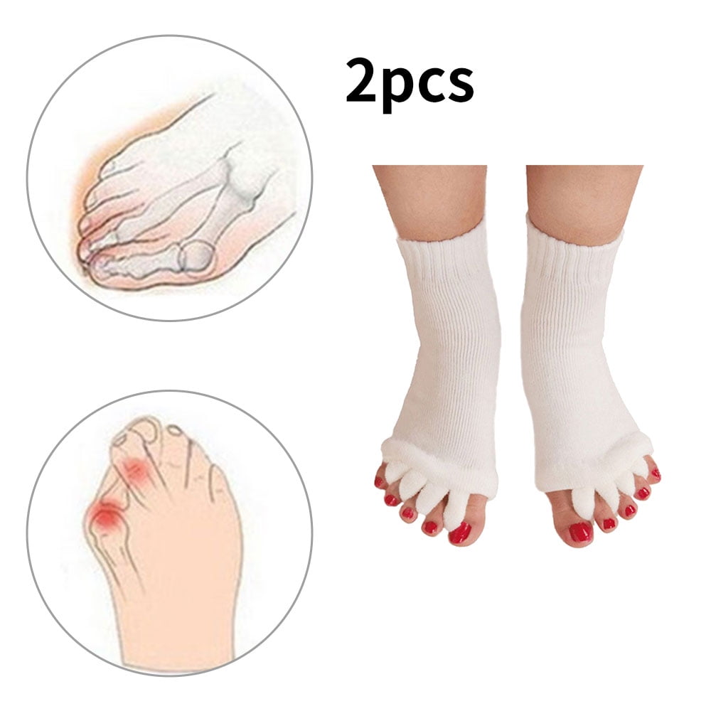 1 Pair Five Toe Separator Socks Alignment Pain Health Socks Prevent ...
