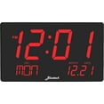 Bluetech Oversized LED Clock- Extra Large Display, Easy To Read 3 Inch ...