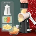 Rotary Cheese Grater Shredder 5-in-1 Tumbling Box Mandoline Vegetable ...