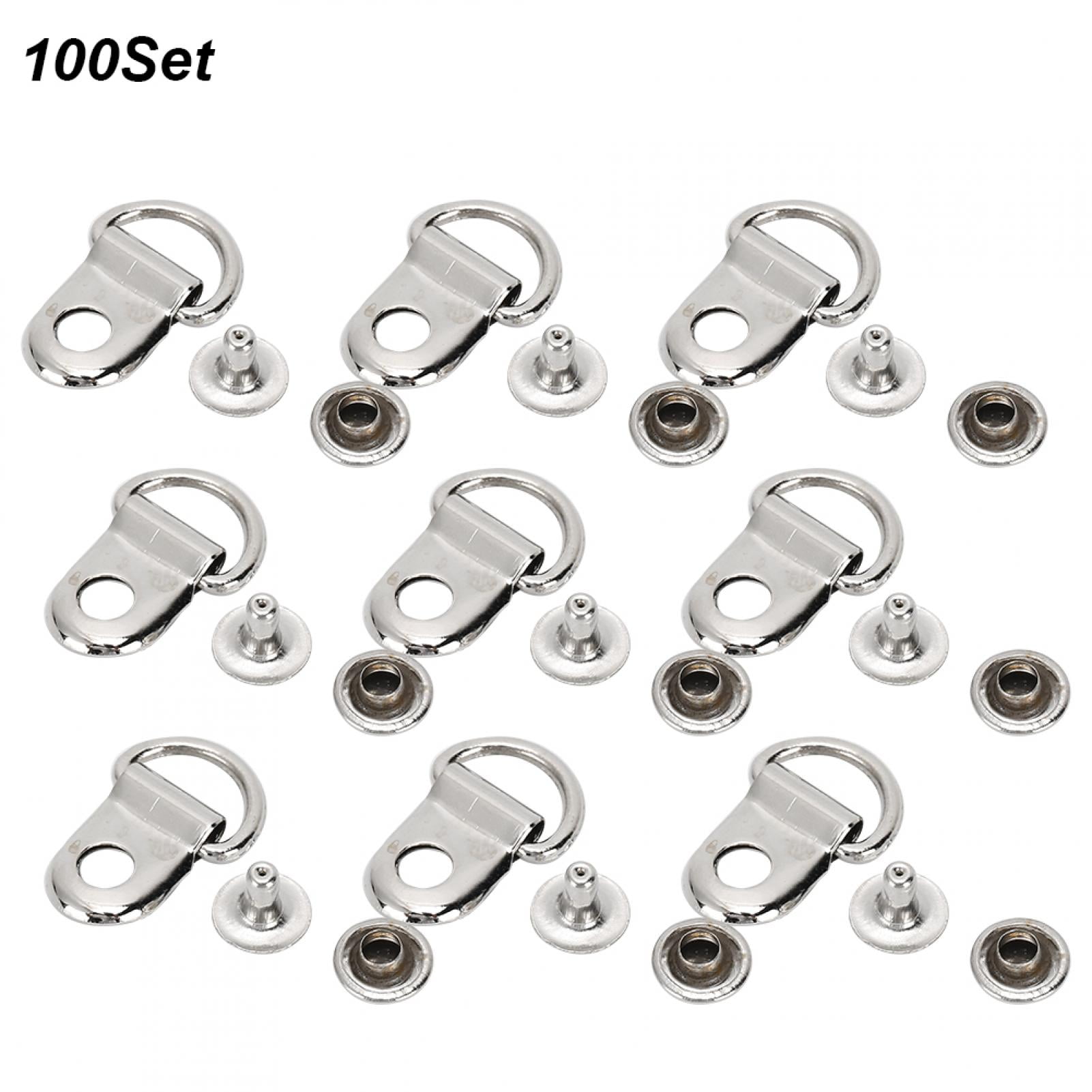 Click here for Fyydes 100 Sets Shoe Boot Lace Hooks D Ring Eyelet... prices