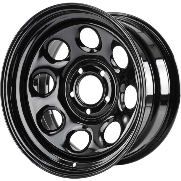 Vision Soft 8 17x8 5x127 -12et Gloss Black Wheel - Walmart.com