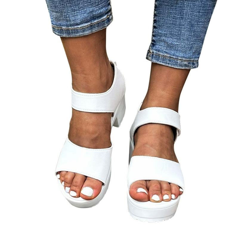 HSMQHJWE White Sandals Gladiator Sandals For Women Open Toe HSMQHJWE White Sandals Gladiator Sandals For Women Open Toe