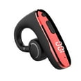 Headphones Single Ear Wireless Bluetooth Earphones Bluetooth 5.2 LED ...