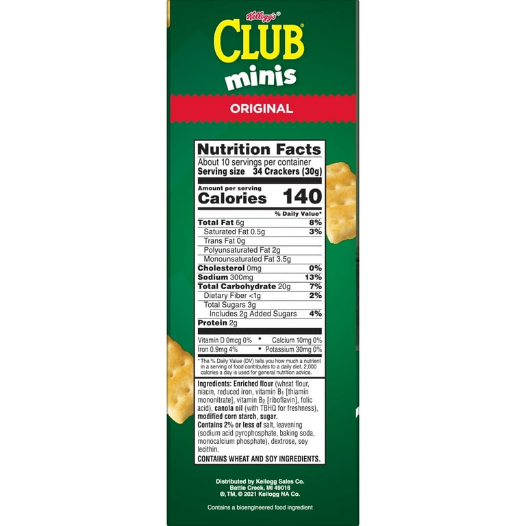 Club Crackers Nutrition