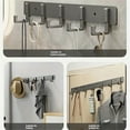 WEISIPU Aluminum 3 To 7 Hooks Key Coat Clothes Rack Rail Door Holder ...