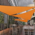 Amgo 19' x 19' x 19' Custom Size Orange Triangle Waterproof Sun Shade ...