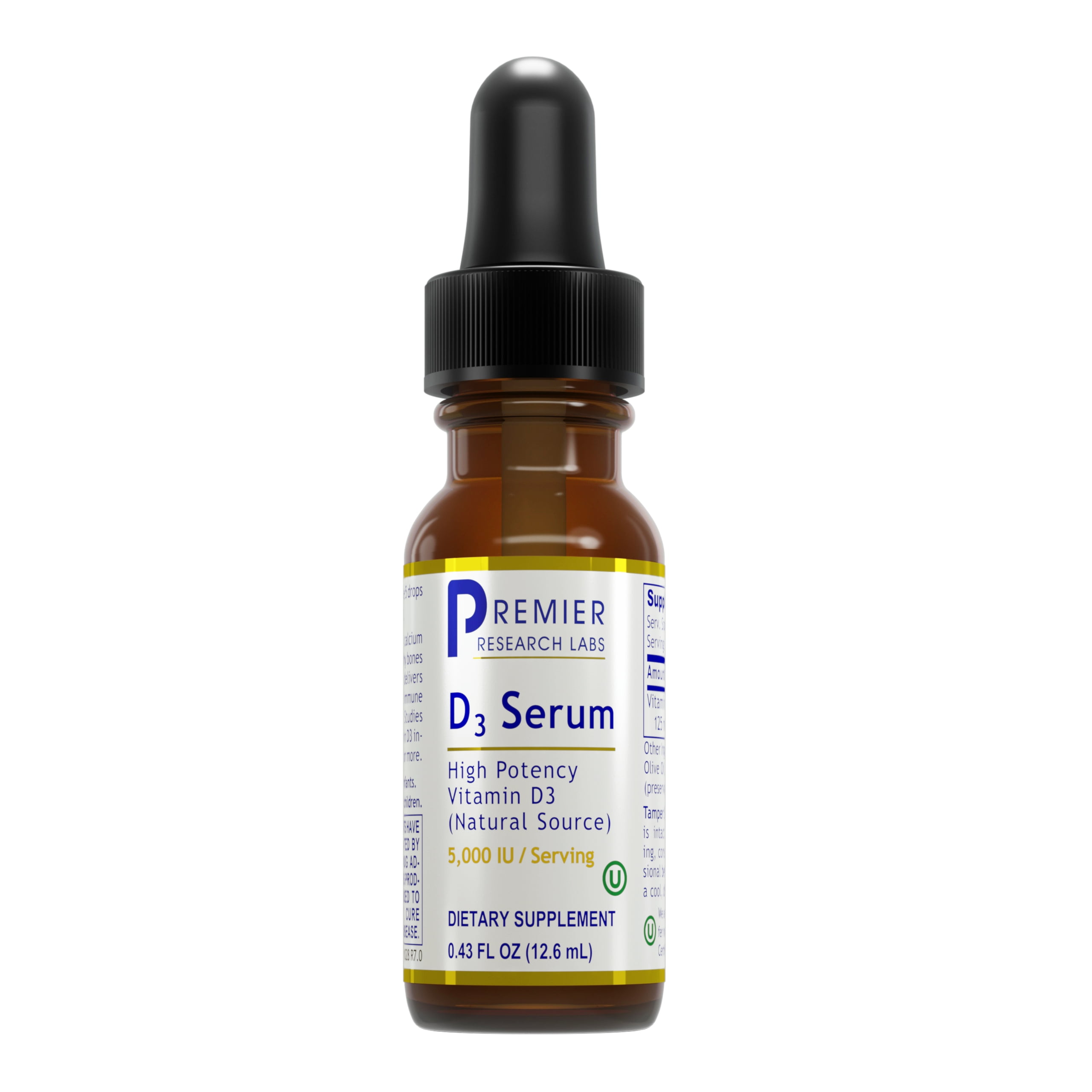 Premier Research Labs D3 Serum - High-Potency Liquid Vitamin D3 ...