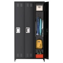IKIMI 72" Metal Locker for Employees, 9 Doors Storage Cabinet Locker ...