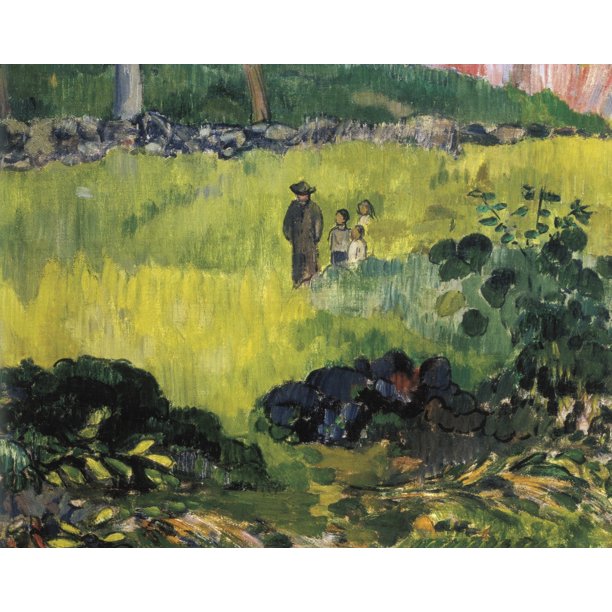 Gauguin Paul (1848-1903). Landscape. 1901. Center Right Detail. Post ...