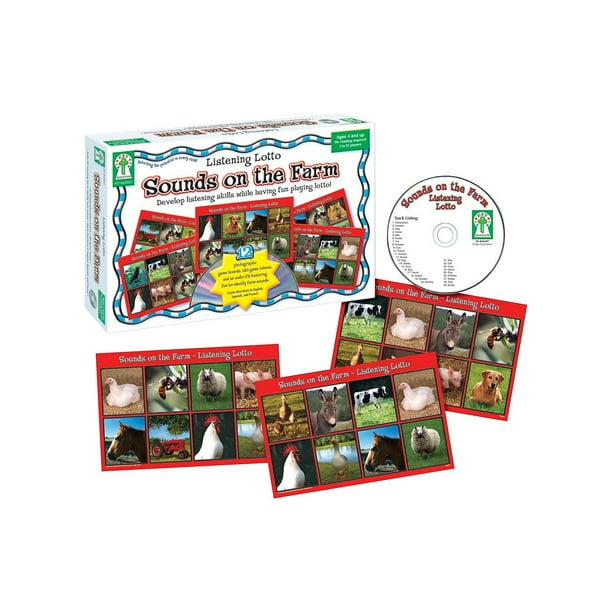 Key Education Listening Lotto: Sounds on the Farm Board Game, Grade Pk ...