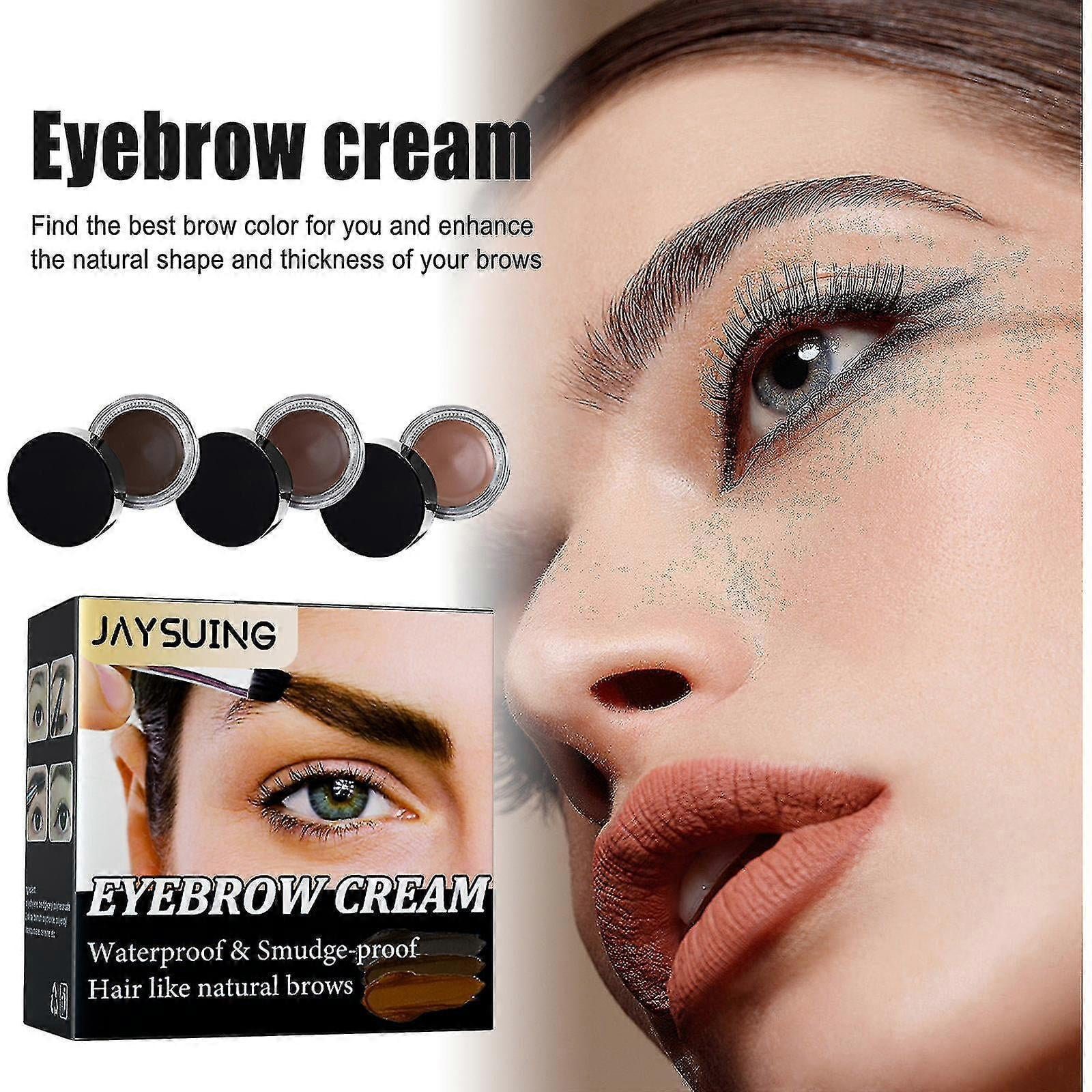La crema para cejas Jaysuing es resistente al agua, se seca rápidamente ...