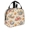 Beach Seashell Lunch Bag Reusable Thermal Lunch Box with Handle for ...