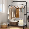 120 cm Double-Bar Clothing Rack - Walmart.com