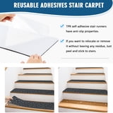 ROMUCHE 15Pcs Non Slip Stair Treads For Wooden Steps,8"X30" Self ...