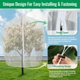 8.2 x 6.6 ft Fruit Tree Netting with Zipper and Drawstring for Garden ...
