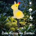 Rirool Solar Bunny Lights, 5PCS Waterproof LED Garden Stakes, Outdoor ...