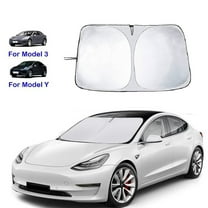 DIDADI Tesla Model Y & Model 3 Sunshade, 240T Polyester Shield ...