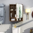 ChooChoo Bathroom Wall Mirror Cabinet, Medicine Cabinet with Single ...