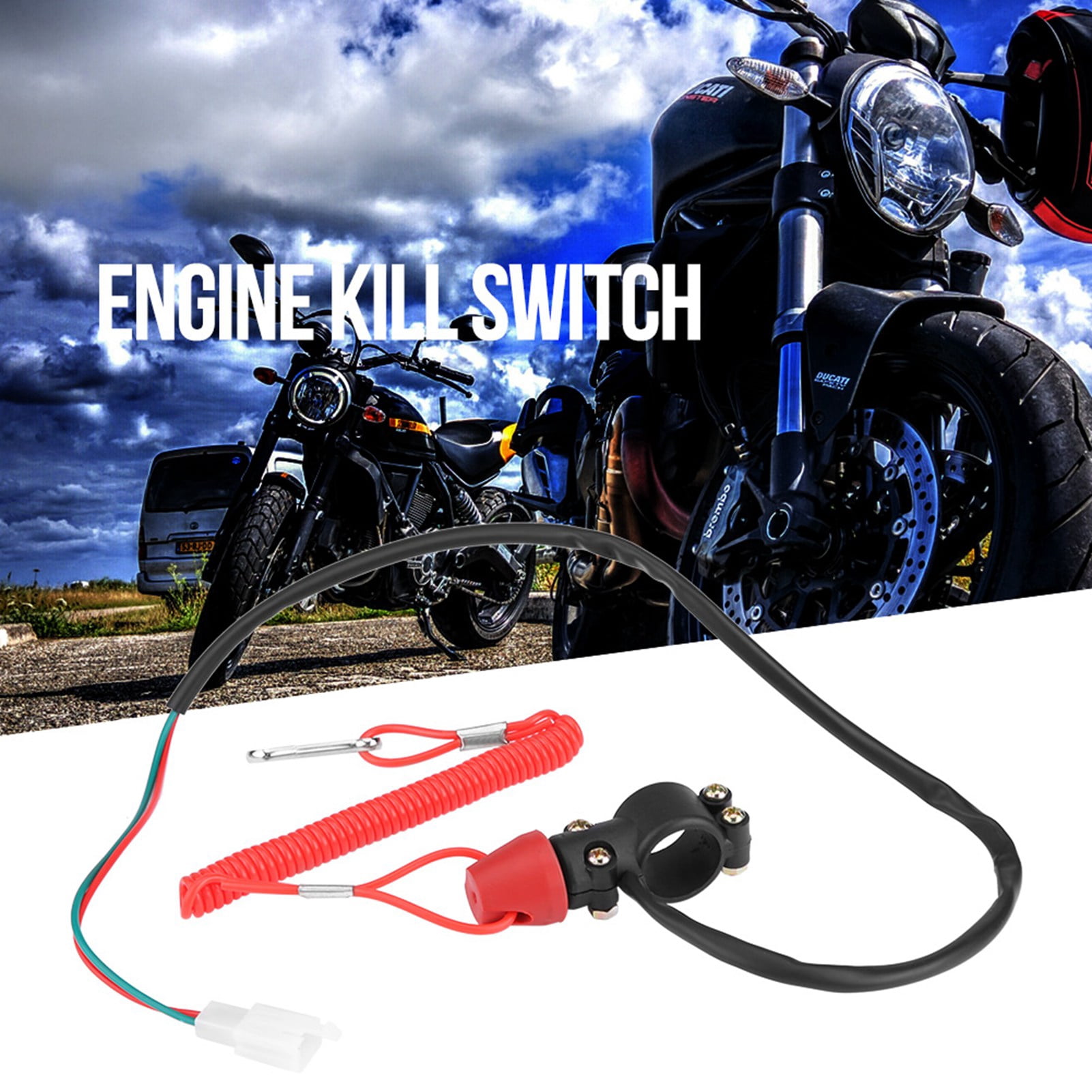 Engine Kill Switch, Safety Tether, Waterproof Outboard Motor Switch ...