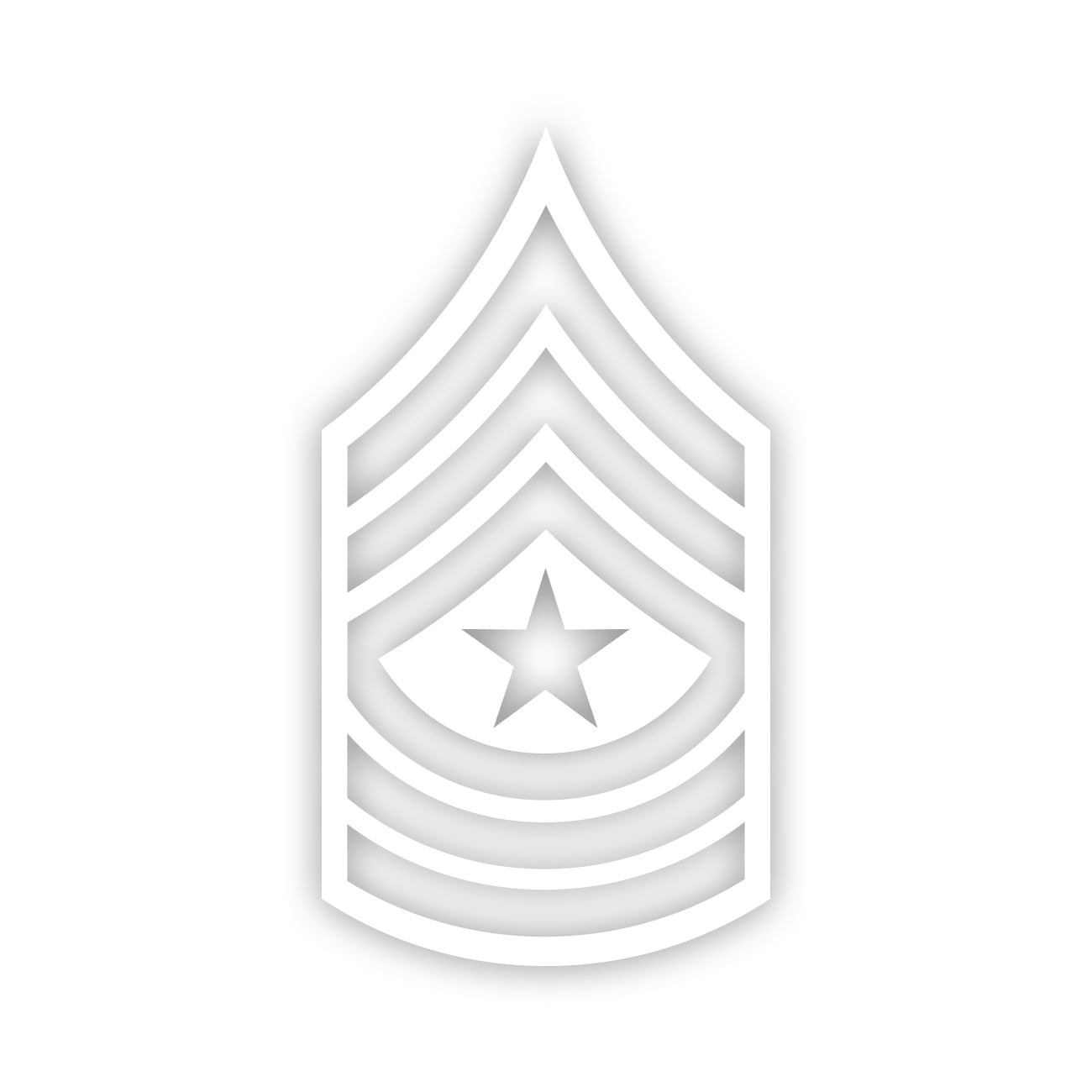 E-9 Sergeant Major Rank Sticker Decal Die Cut - Self Adhesive Vinyl ...