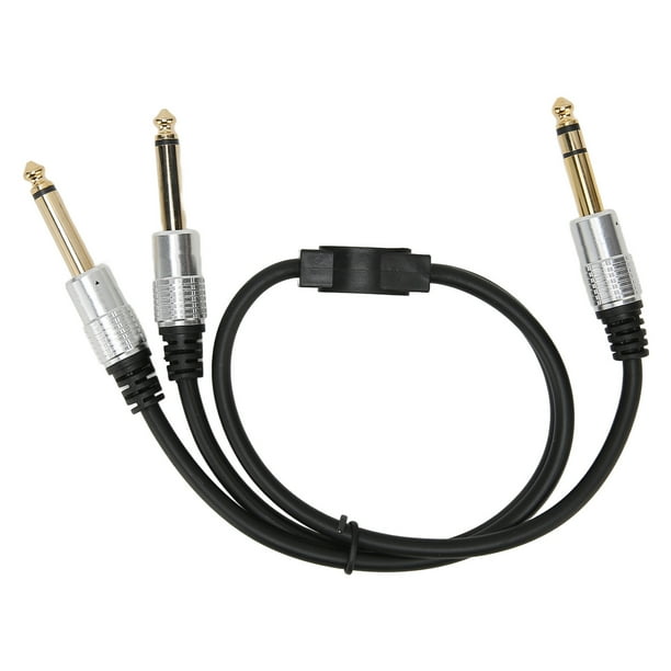 Inch Splitter Cable,6.35mm to Dual 6.35mm Dual Y Splitter Cable Dual Y ...