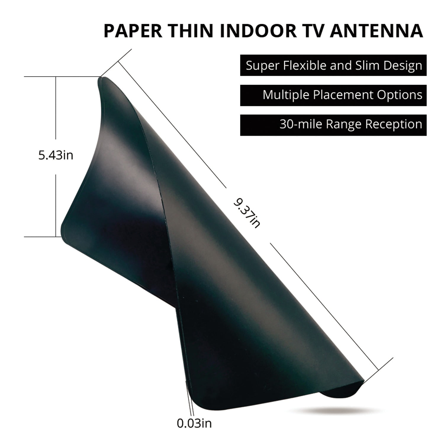ANTOP Antenna Inc. AT-108 Paper Thin AT-108 Indoor HDTV Antenna ...