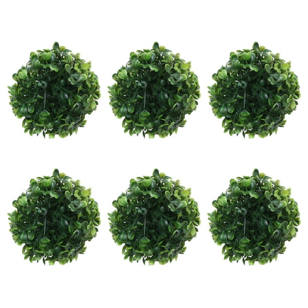 Homemaxs Ball Artificial Balls Grass Topiary Plant Boxwood Hanging ...