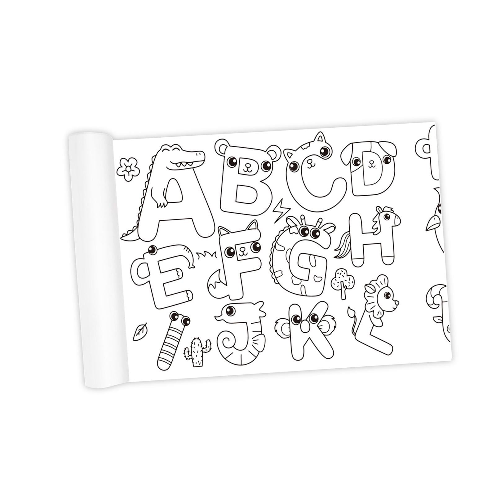 Sticky Drawing Paper Roll 15x118inch Drawing Color Filling Paper for ...