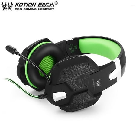 EACH G1000 Professional 3.5mm PC Gaming Bass Stereo Headset Microphone ...