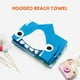 SYNPOS Baby Kids Bath and Beach Hooded Towel Wrap, 24" x 48", Light ...