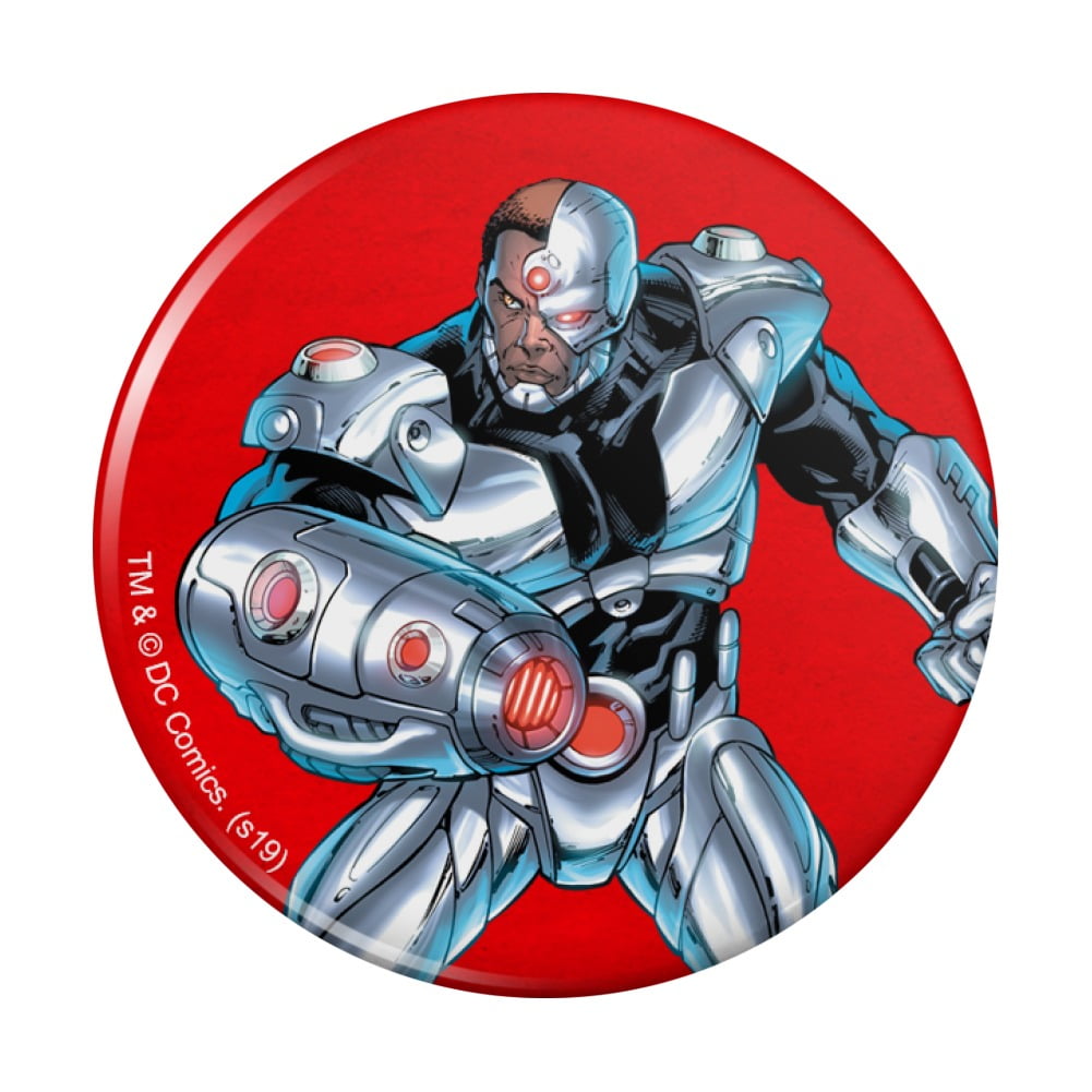 Justice League Cyborg Character Pinback Button Pin - Walmart.com