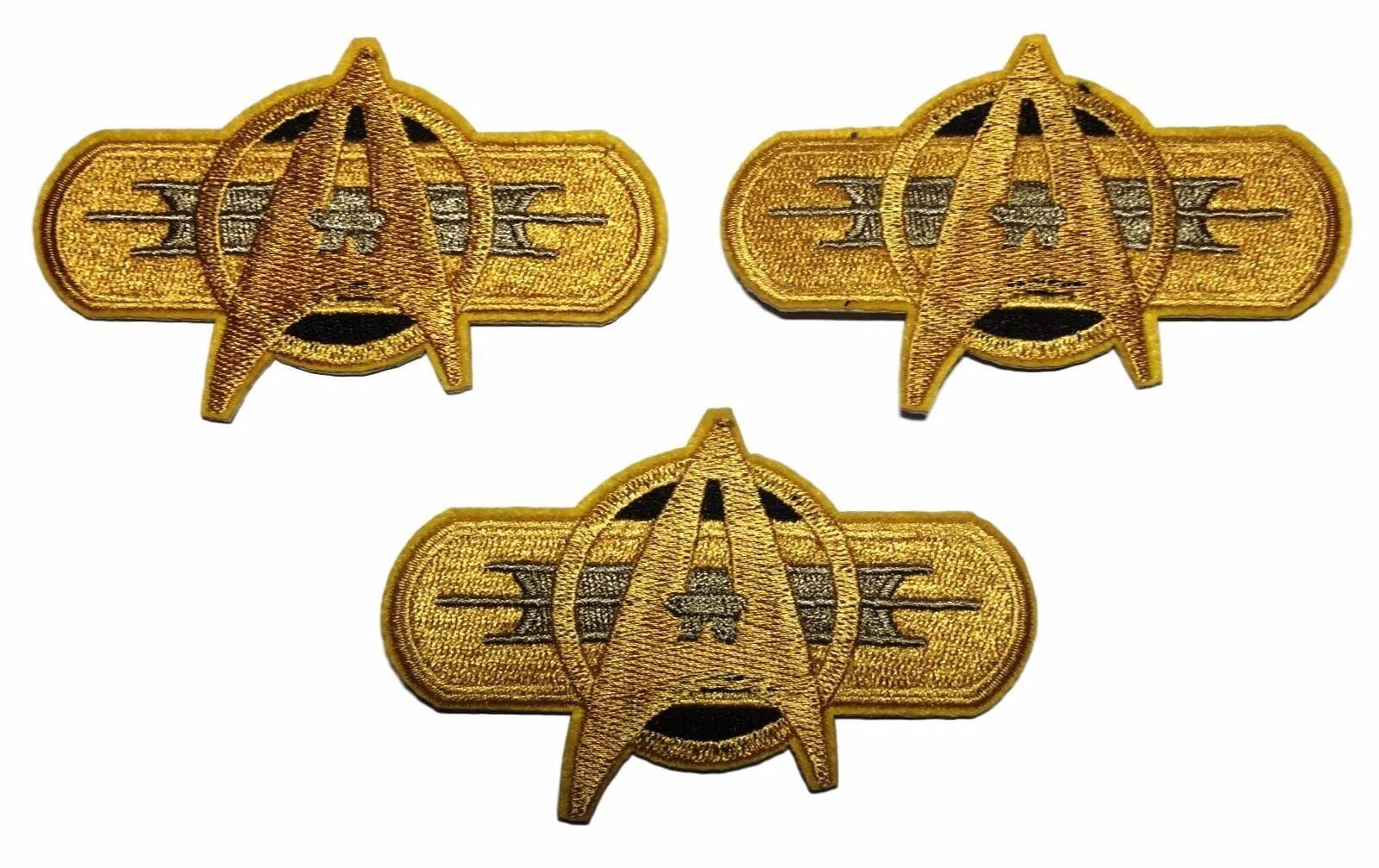 Star Trek Original Movie Chest Insignia Embroidered Iron On Patch Set 3 ...