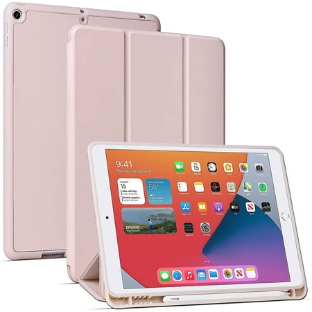 Ipad 8th Generation Case With Pencil Holder, Cover Compatible For Ipad ...